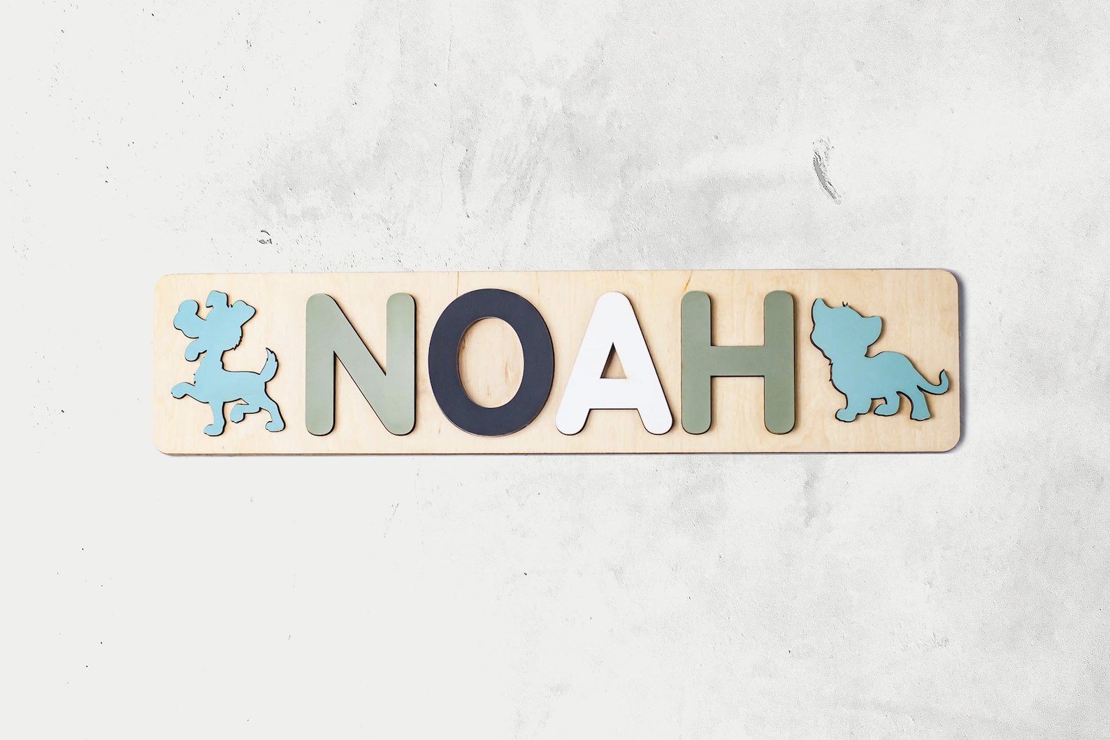 Noah Present Custom Toddler Boy Name Puzzle Wooden Toy - Etsy