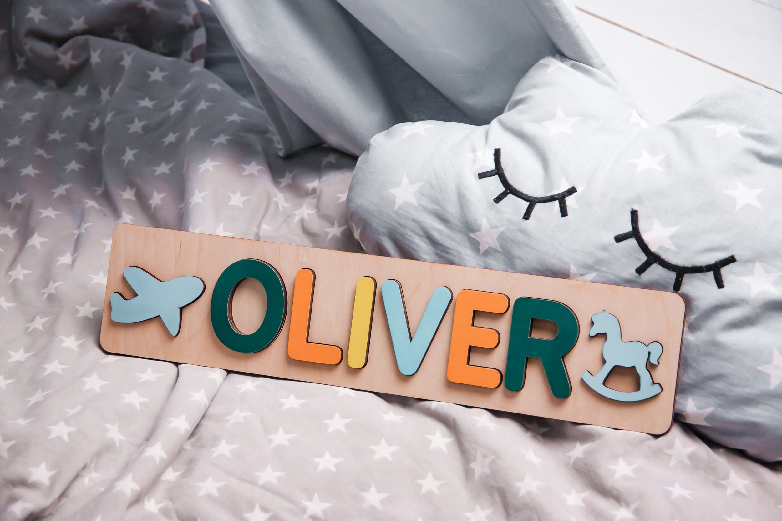 Oliver Gift Ideas for Kids Personalized Puzzle Toddler Boy Birthday ...
