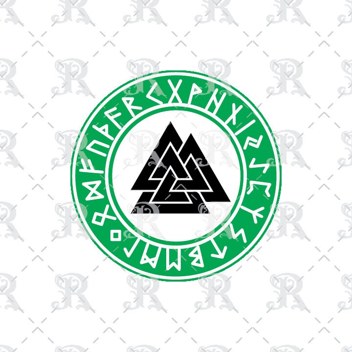 Norse (viking) Compass Collection SVG | Valknut, Odin, Valkyrie, Thor ...