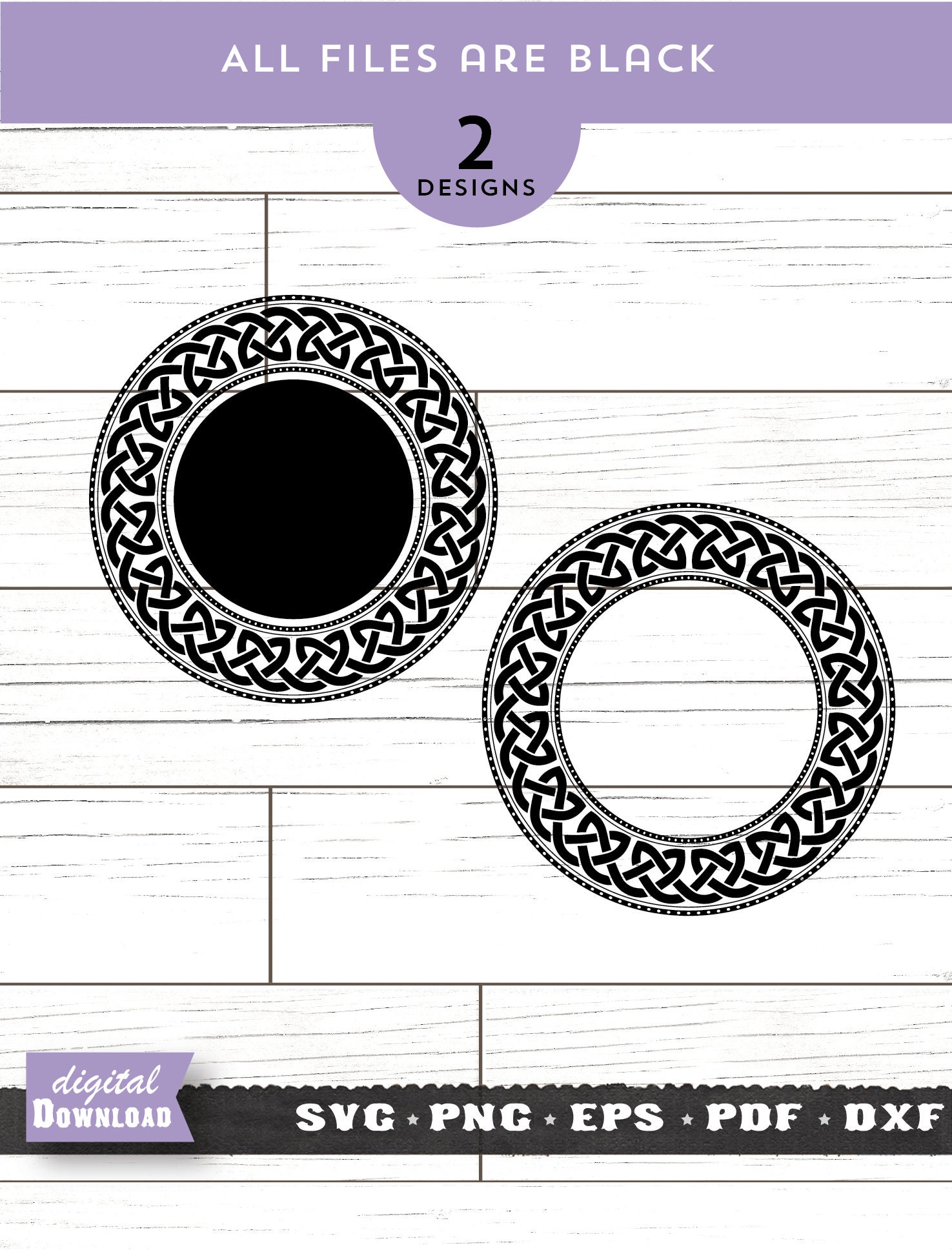Celtic Frames SVG DXF Celtic Knot, Irish, Mandala Frames Paper Cut ...
