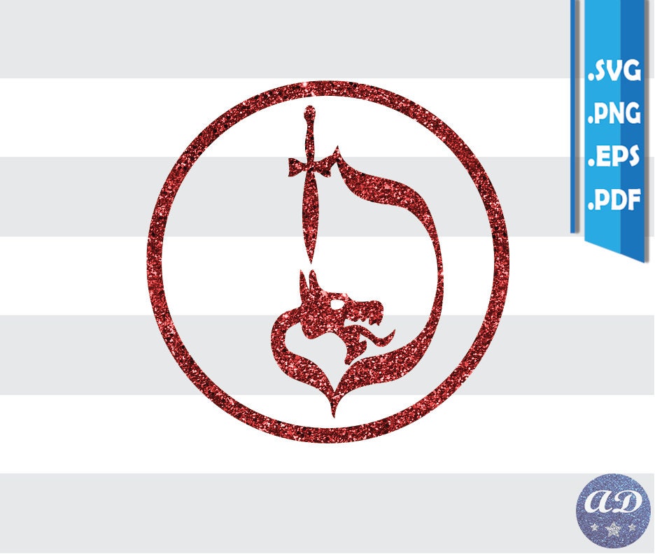 Vlad the Dragon Symbol SVG | Dracula, Wallachia King, Vampire | Paper ...