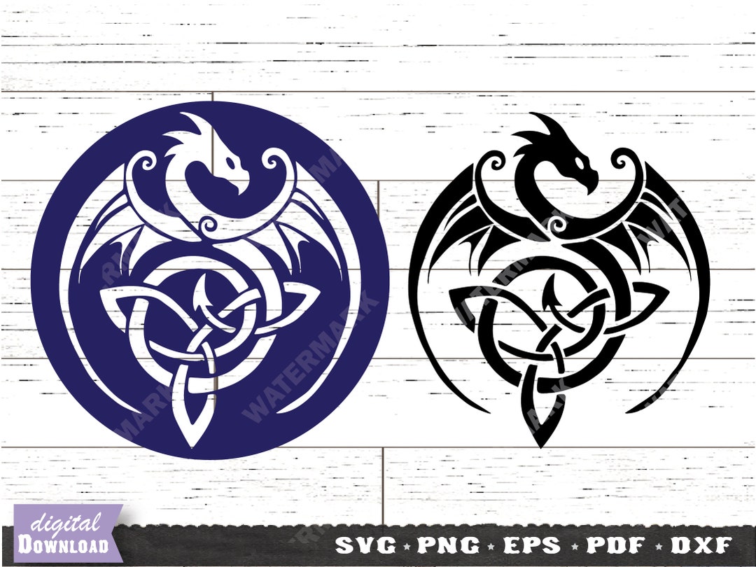 Viking Norse Dragon | SVG DXF | Paper Cut Template, Cricut, Stencil ...
