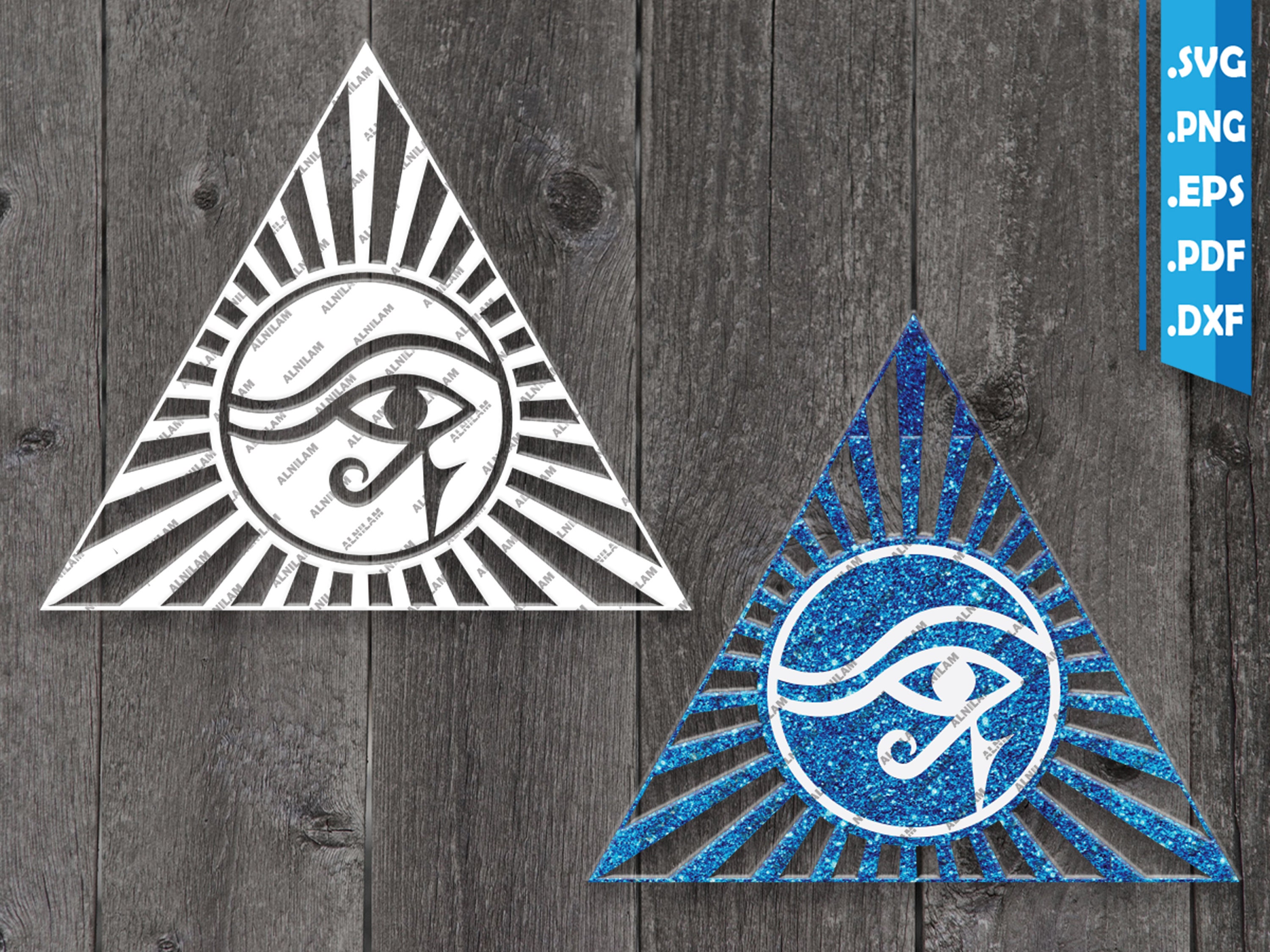 Occhio di Ra Horus SVG DXF / Protezione, Simbolo Reale Egiziano ...