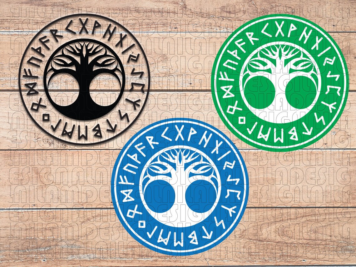 Yggdrasil SVG | Tree of Life, Norse Tree, Celtic Sacred Tree | Paper ...
