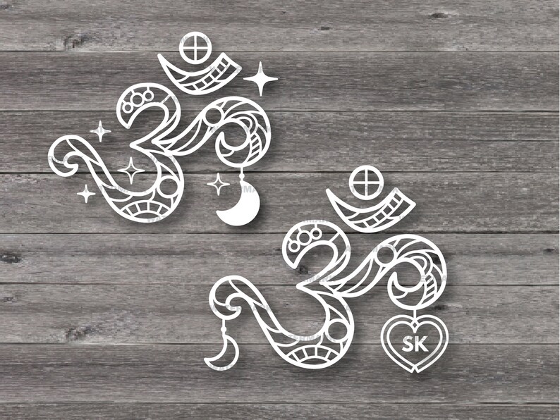 Om Zentangle SVG DXF | Monogram | Meditation, Chakra, Spiritual, Peace ...