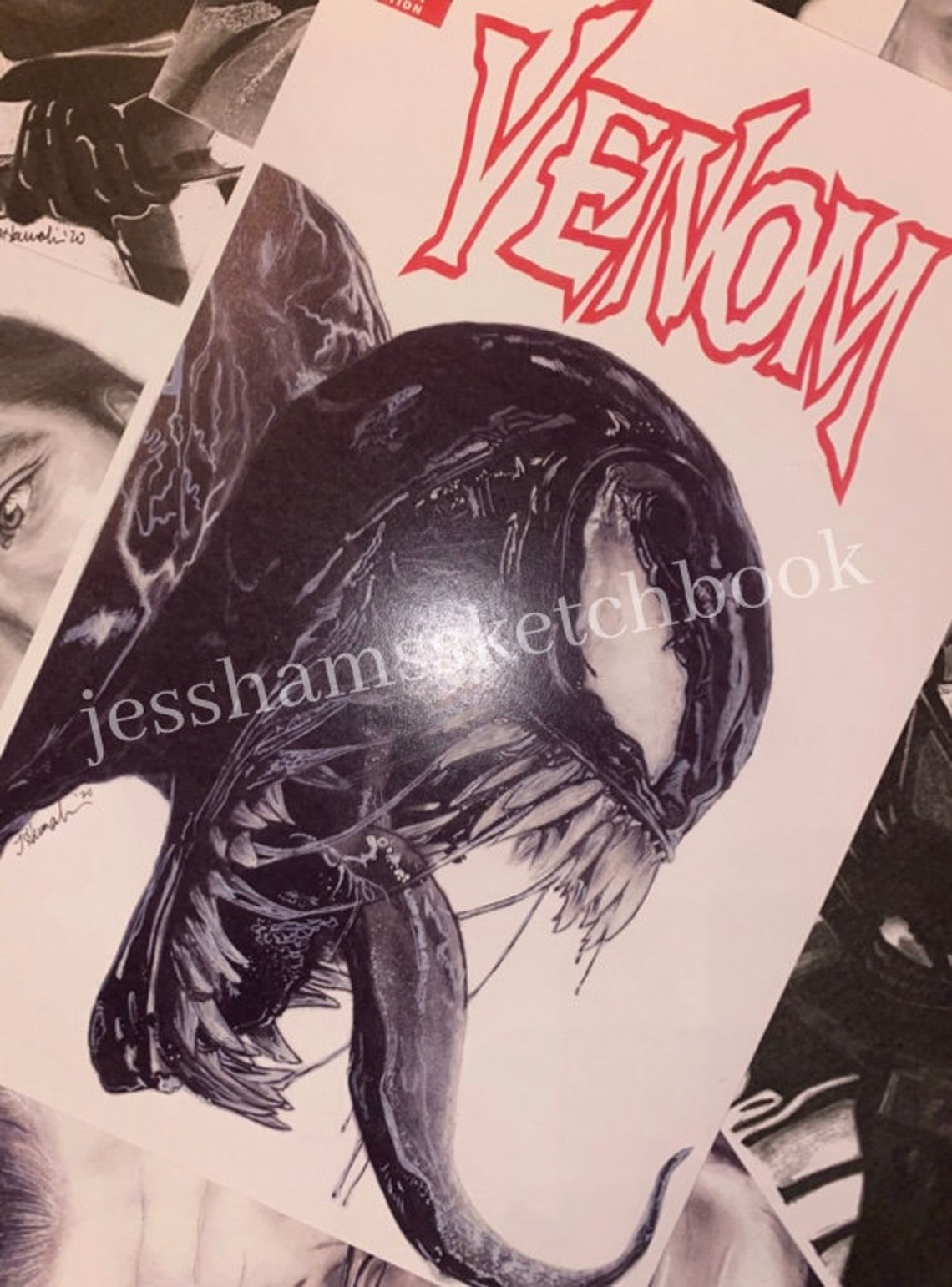 Venom Comic Book Cover Print - Etsy