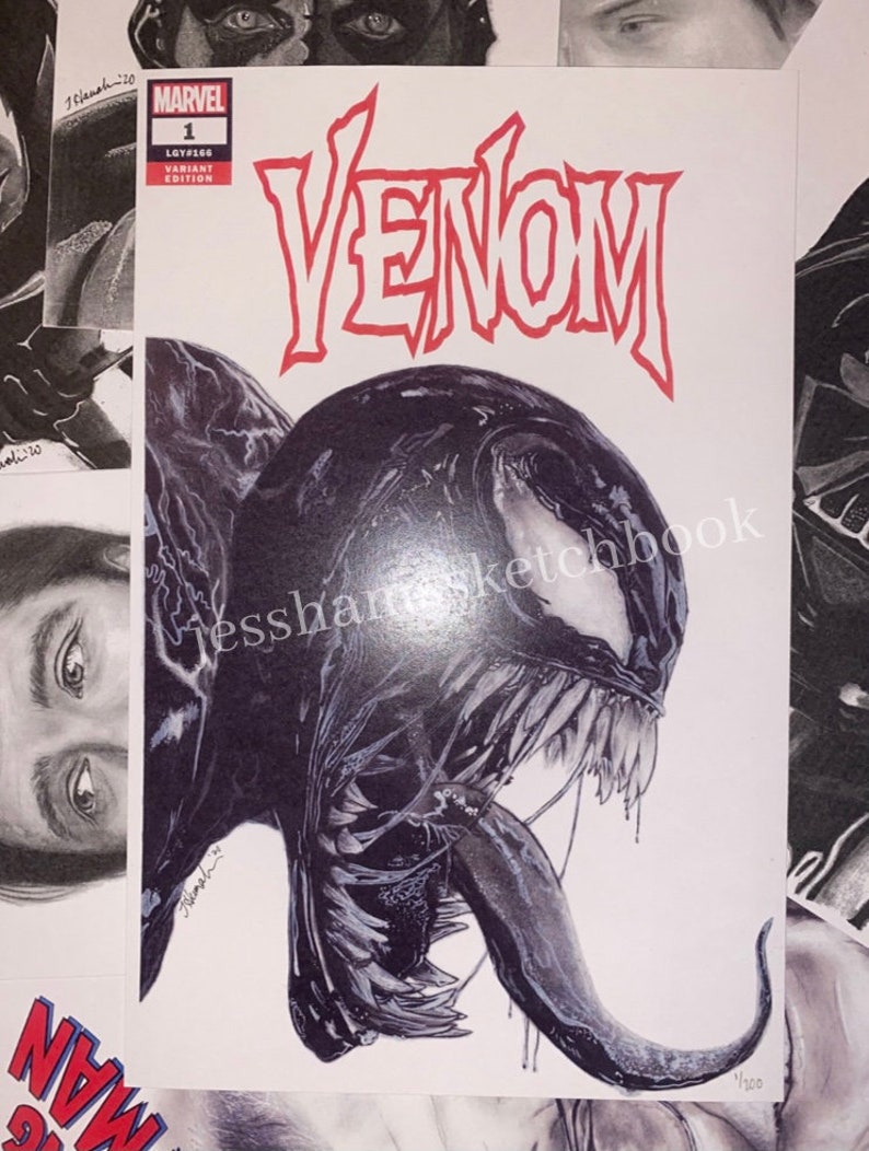 Venom Comic Book Cover Print - Etsy