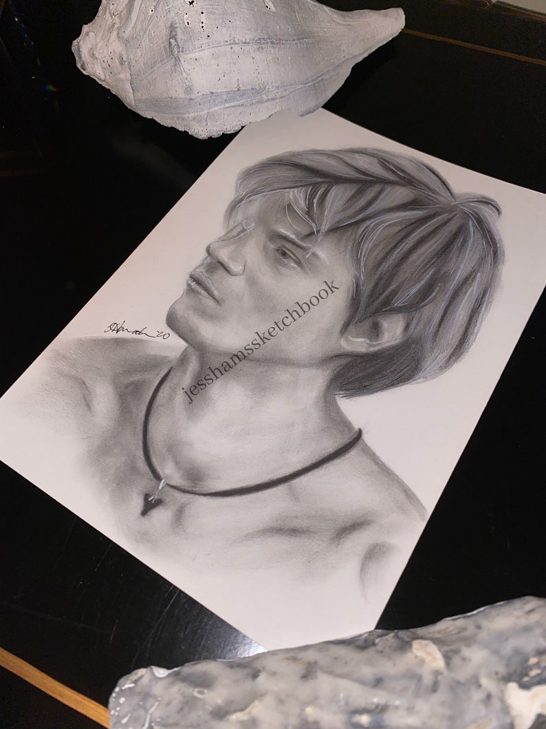 ORIGINAL Jj Obx Charcoal Drawing - Etsy