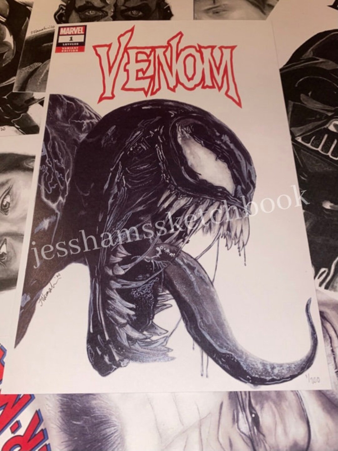 Venom Comic Book Cover Print - Etsy