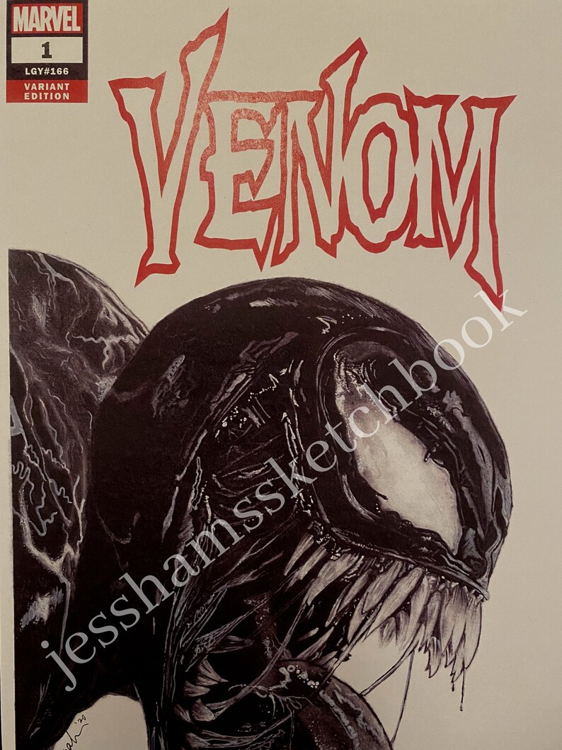 Venom Comic Book Cover Print - Etsy