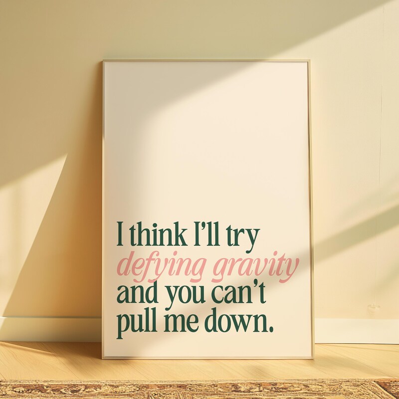 Gravity Quote - Etsy