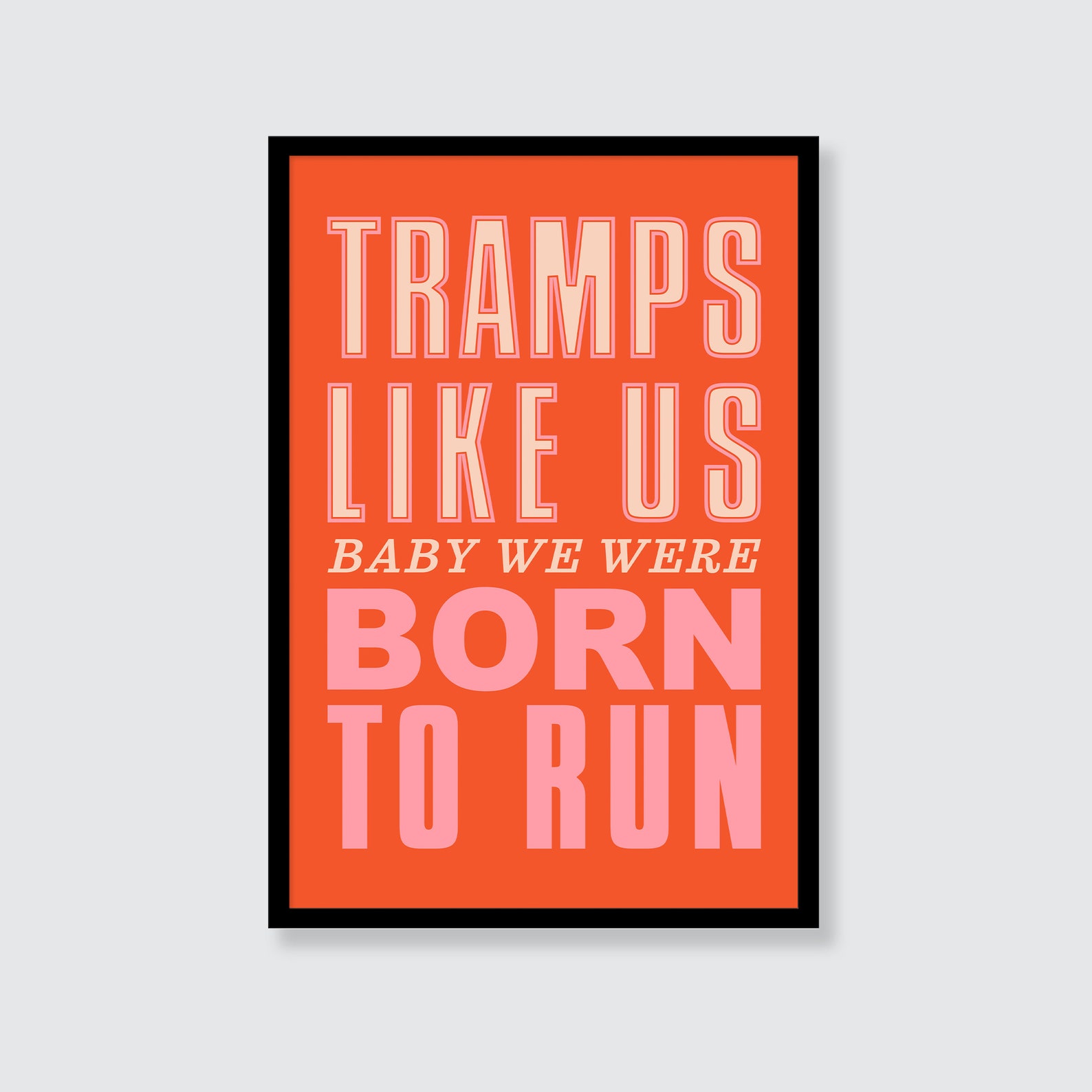 Bruce Springsteen Born to Run Quote Wall Art Poster | Etsy