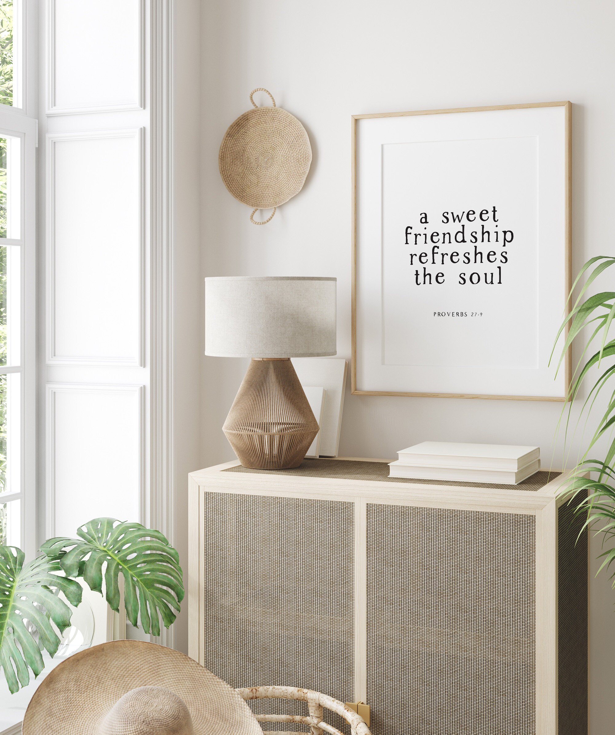 Bible Verse Printable, A Sweet Friendship Refreshes the Soul, Proverbs ...