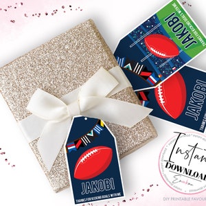 AFL Aussie Rules Favor Tag, AFL Printable, Football Favor Tag, AFL ...