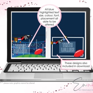 Aussie Rules Printable Buffet Labels, Aussie Rules Place Cards, Aussie ...