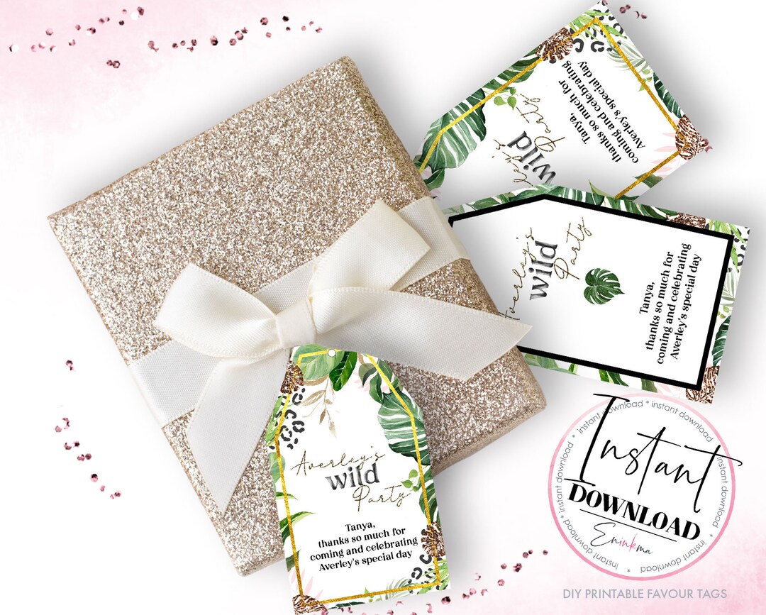 Safari Favor Tag, Safari Printable, Safari Favor Tag, Safari Favour ...