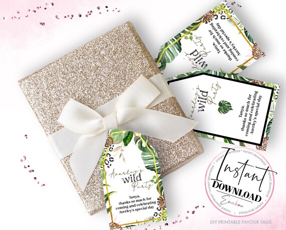 Safari Favor Tag, Safari Printable, Safari Favor Tag, Safari Favour ...