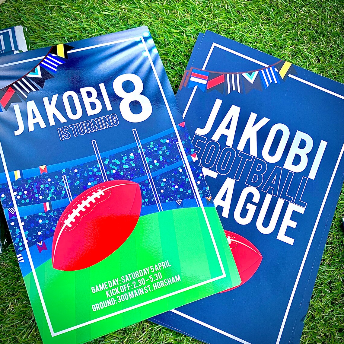 AFL Australian Rules Football Invitation Football Invites | Etsy