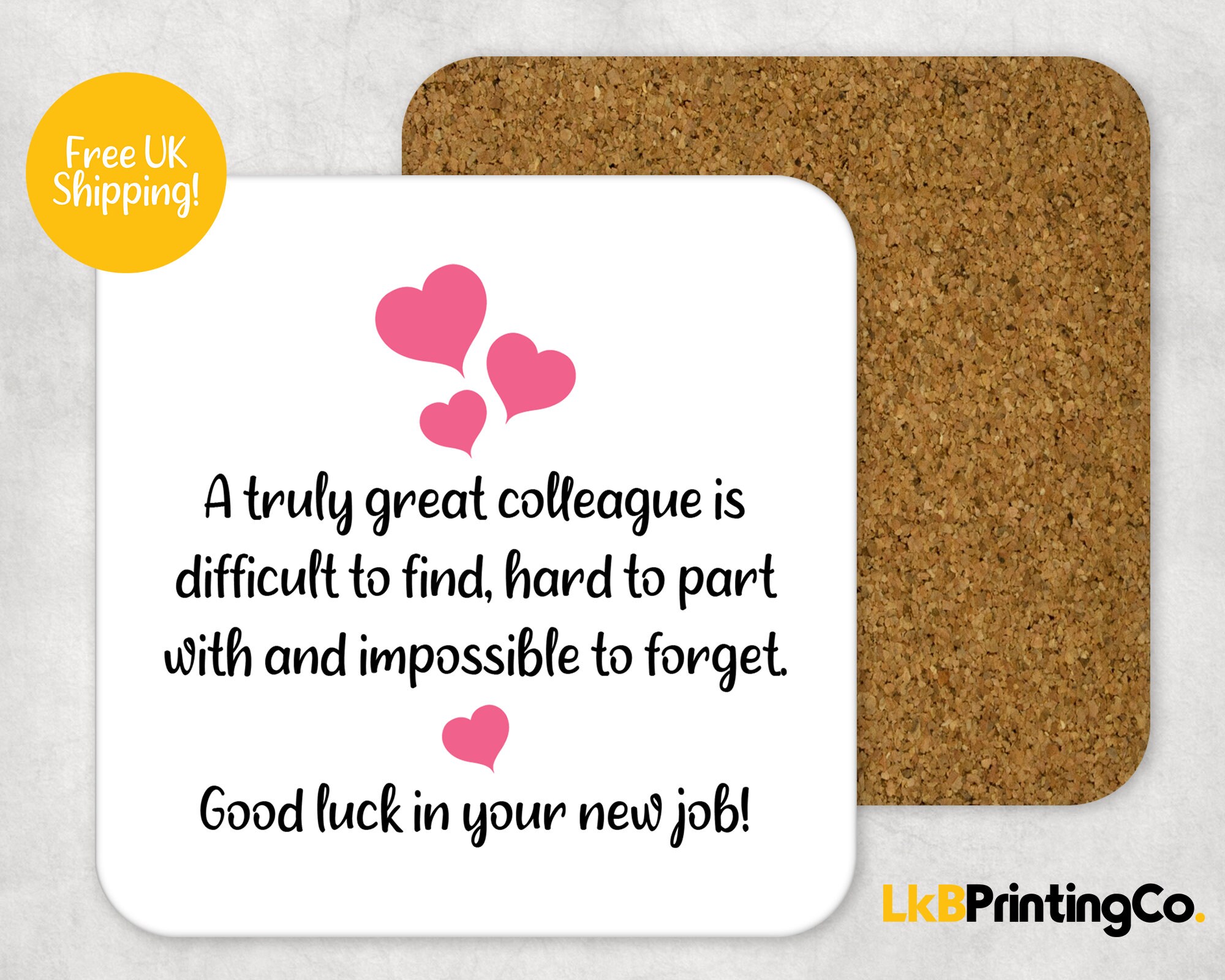 A Truly Great Colleague is Hard to Find Quote Coaster Leaving Gifts ...