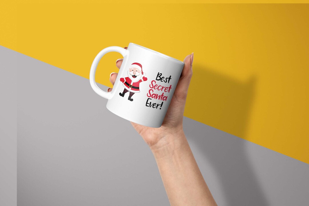 Best Secret Santa Ever Mug & Coaster Set Secret Santa Gifts, Funny Mug ...