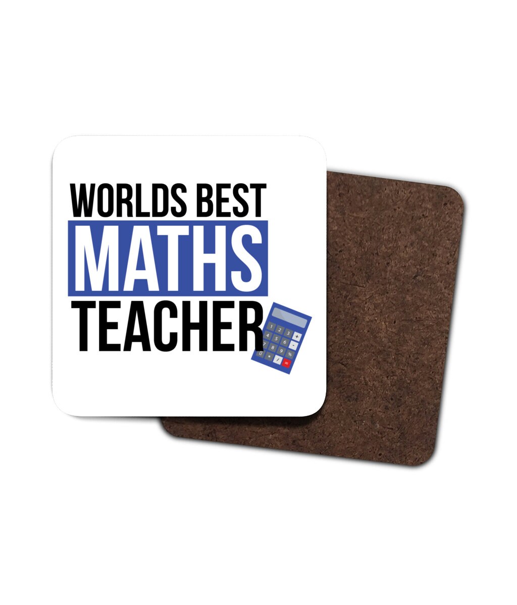 World Best Maths Teacher Mug and Coaster Gifts for Teachers - Etsy Ireland
