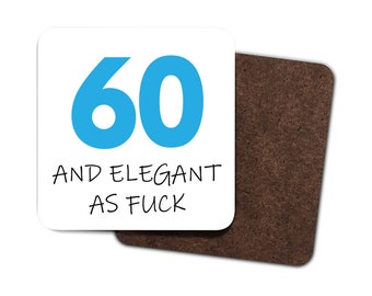 60th Birthday Gift 60th Birthday Coaster making the World a - Etsy