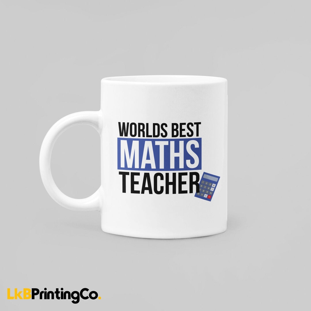 World Best Maths Teacher Mug and Coaster Gifts for Teachers - Etsy Ireland