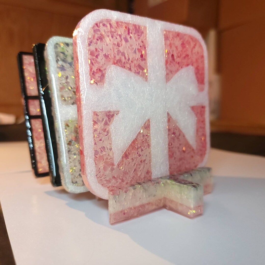 Sassy Peppermint Coaster Set - Etsy UK