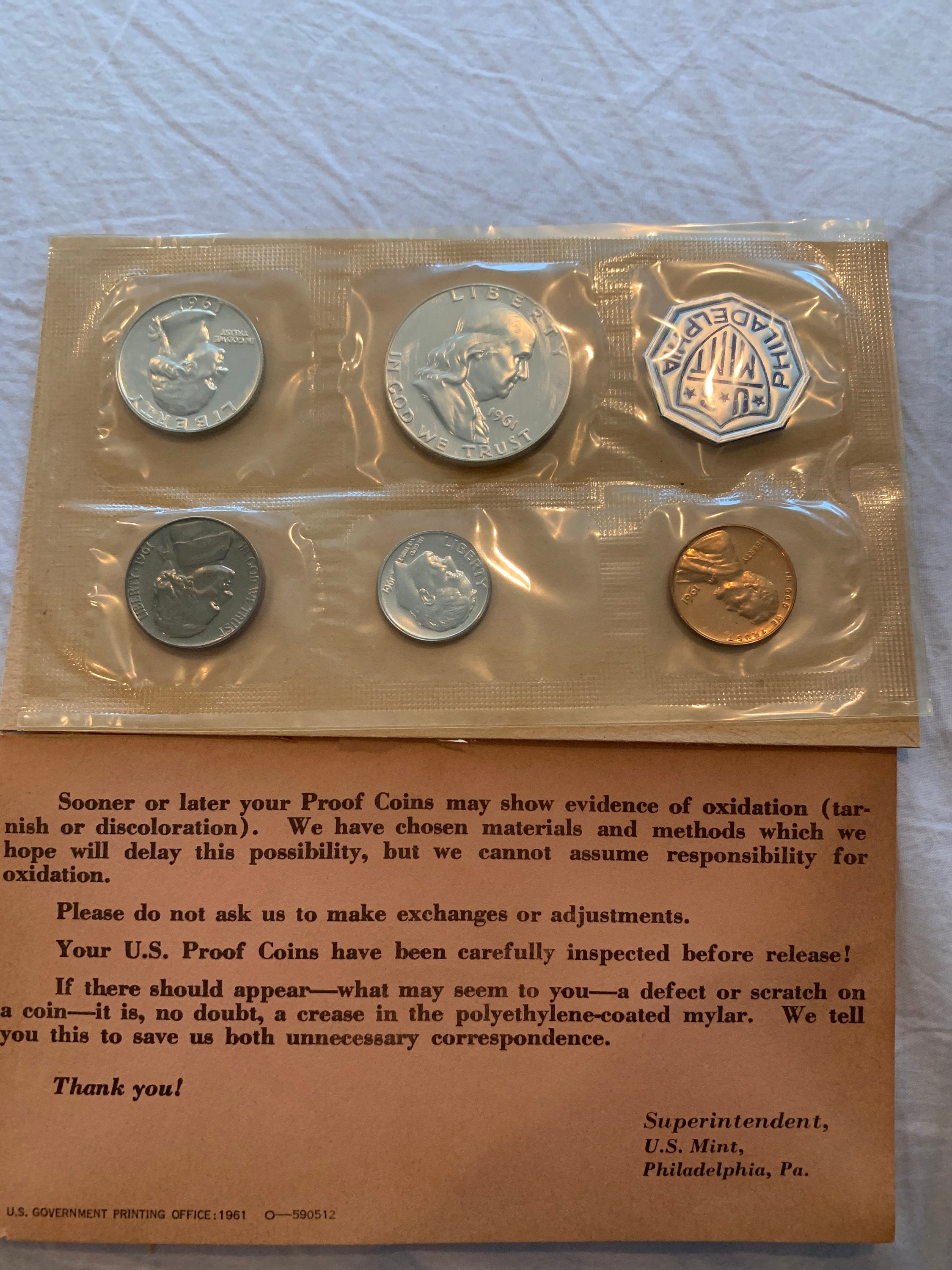 1 Set of 1961, 2 Sets of 1964 Philadelphia Mint Coin Set - Etsy