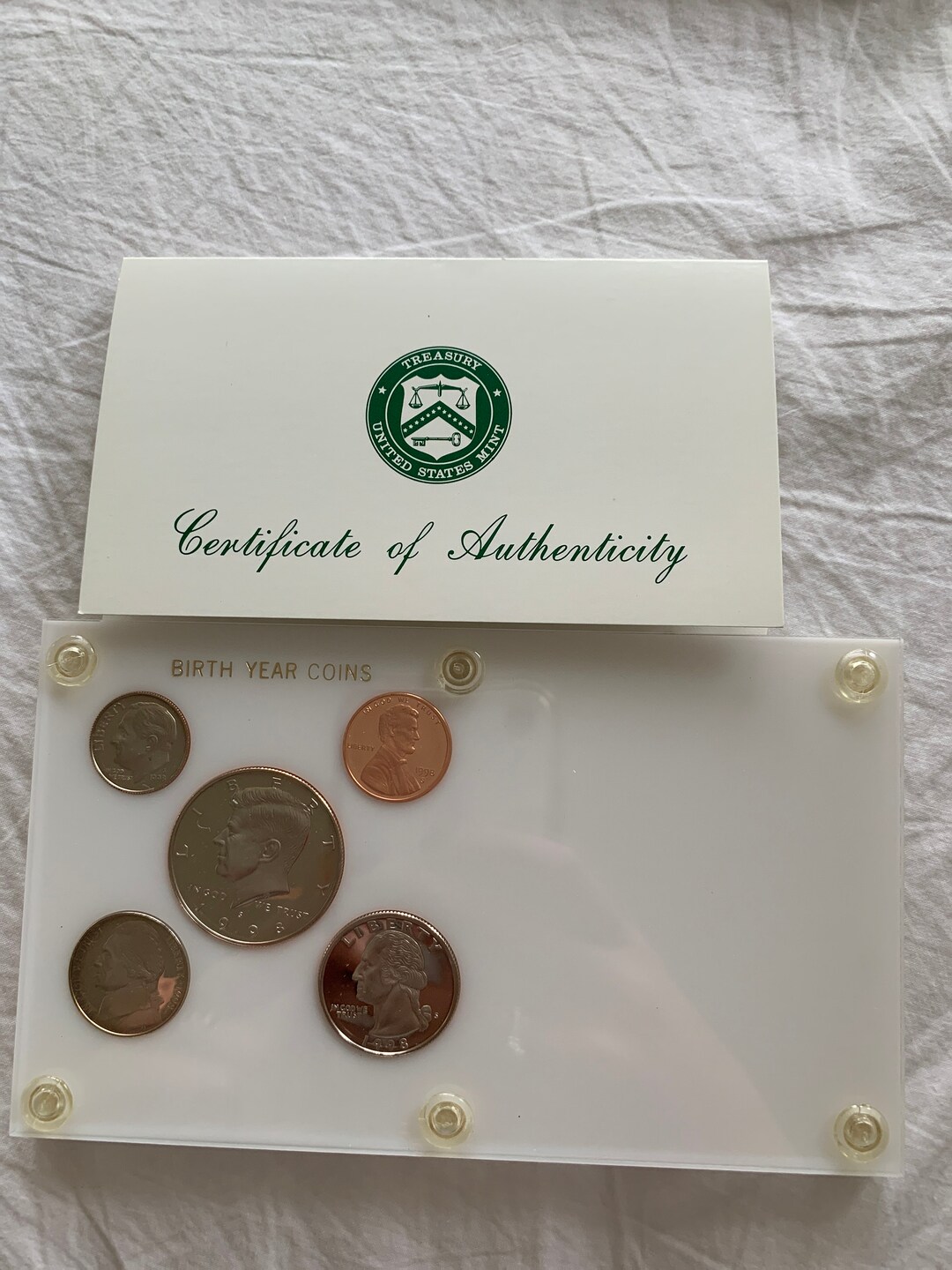1998 Birth Year Uncirculated Mint Coin Set - Etsy
