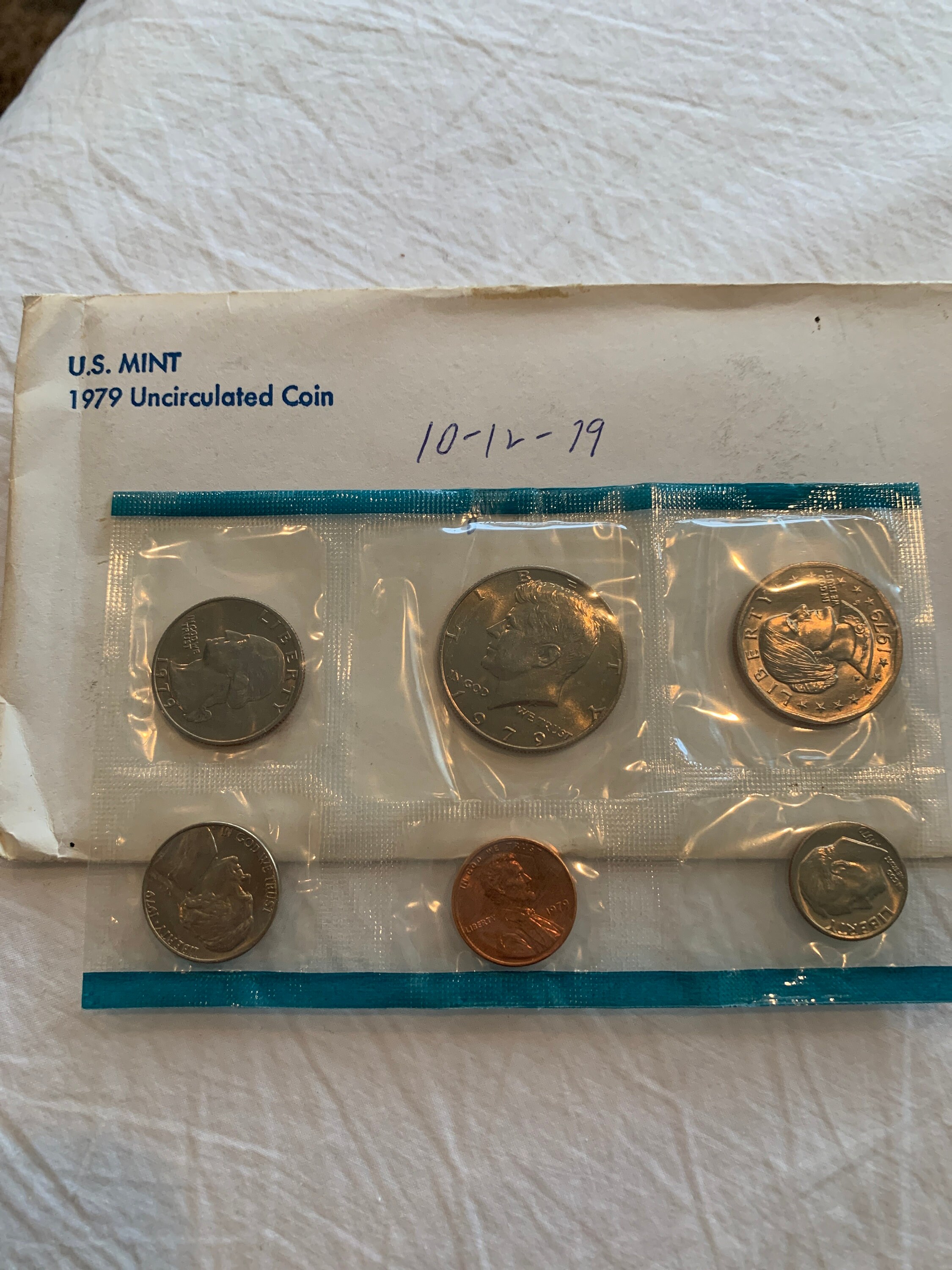 1979 US Mint Uncirculated Coin Set - Etsy
