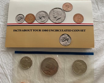 1986 Royal Canadian Mint Coin Set - Etsy