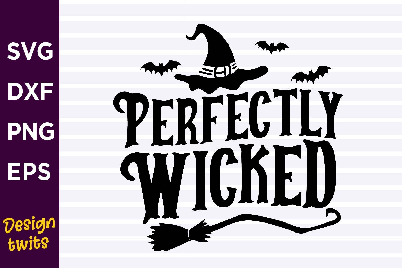 Perfectly Wicked SVG Halloween SVG PNG file Instant Digital | Etsy