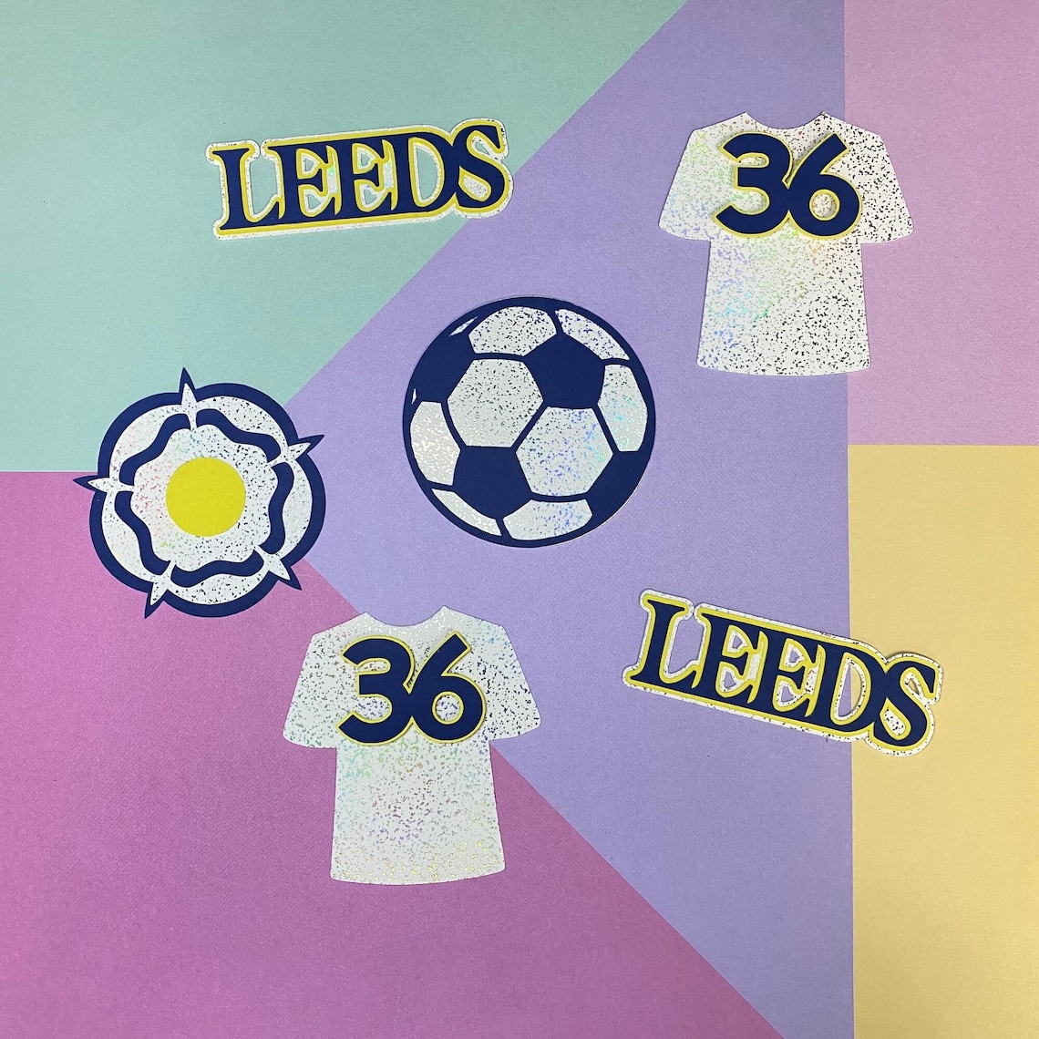 Leeds United Themed Cupcake Toppers Personalised With Age - Etsy UK