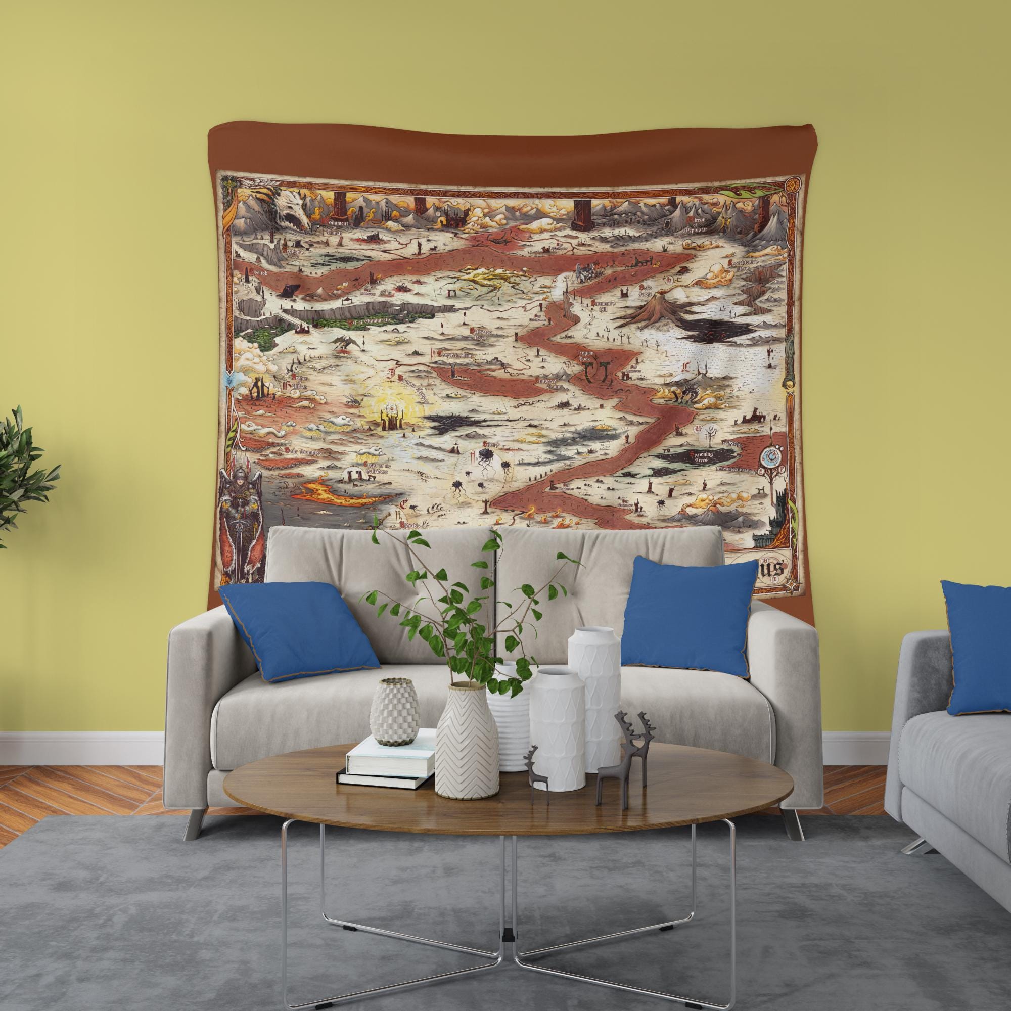 Dnd 5e Avernus Wall Tapestry | Baldur's Gate Descent Into Avernus ...