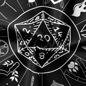 Dnd 5e Custom Indoor Wall Tapestry | Black and White Dungeons and ...