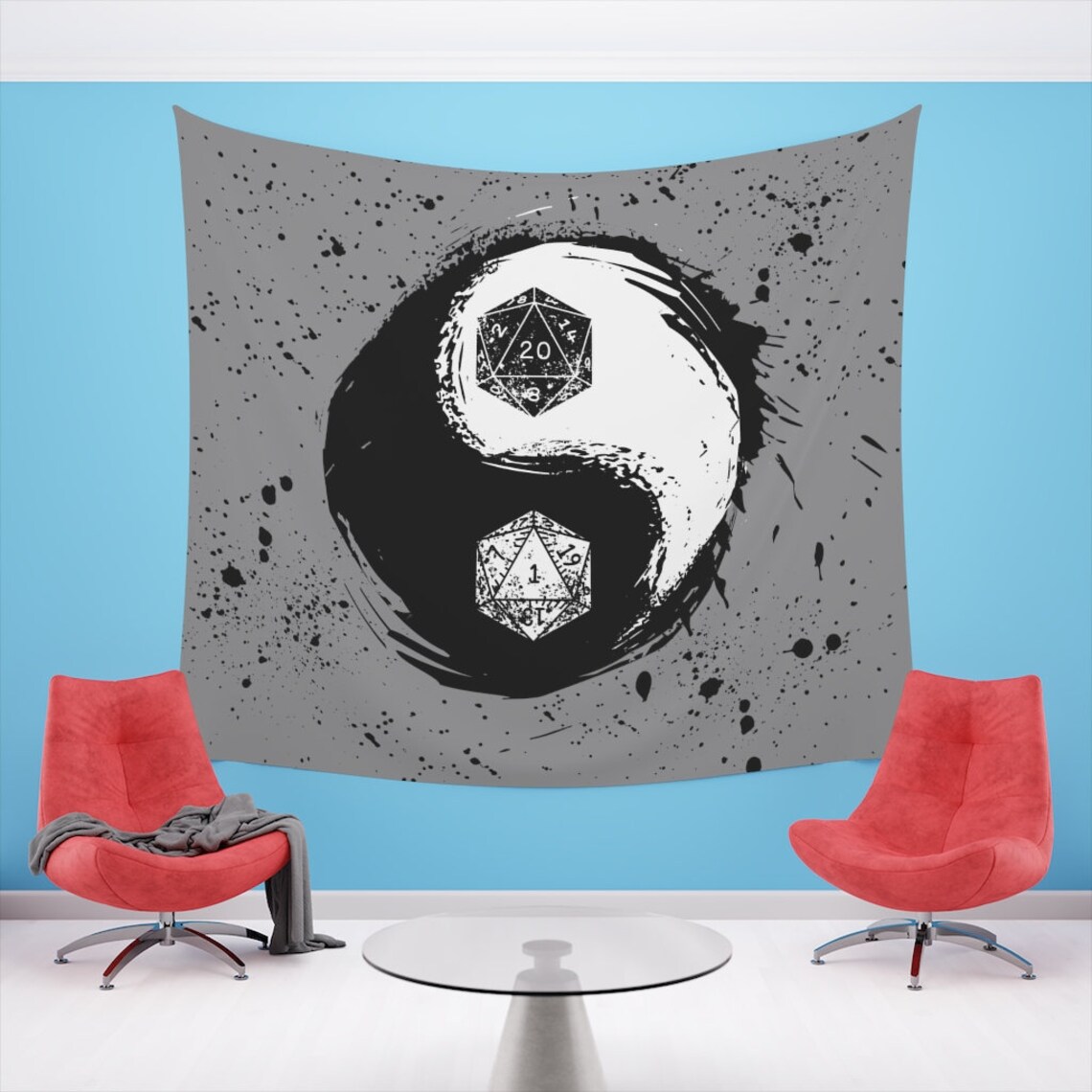 DND Yin Yang Indoor Wall Tapestry Dungeons and Dragons 5e - Etsy
