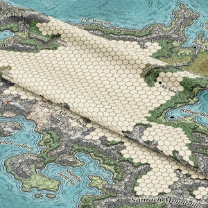 Map of Chult Indoor Wall Tapestry | Colored RPG Dungeons and Dragons Dnd 5e Tomb of Annihilation ...