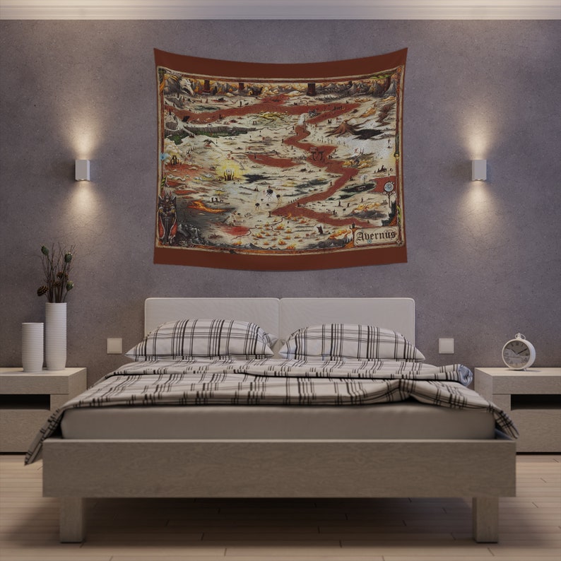Dnd 5e Avernus Wall Tapestry Baldur's Gate Descent Into Avernus ...