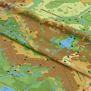 Mystara the Known World 1000 AC Indoor Wall Tapestry | Colored RPG ...