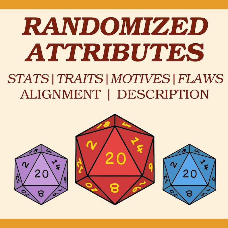 200000 Random NPC Generator for Dungeons and Dragons DND 5e - Etsy