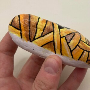 Hand Painted Halloween Mummy Stone - Halloween Decor - Indoor Decor ...