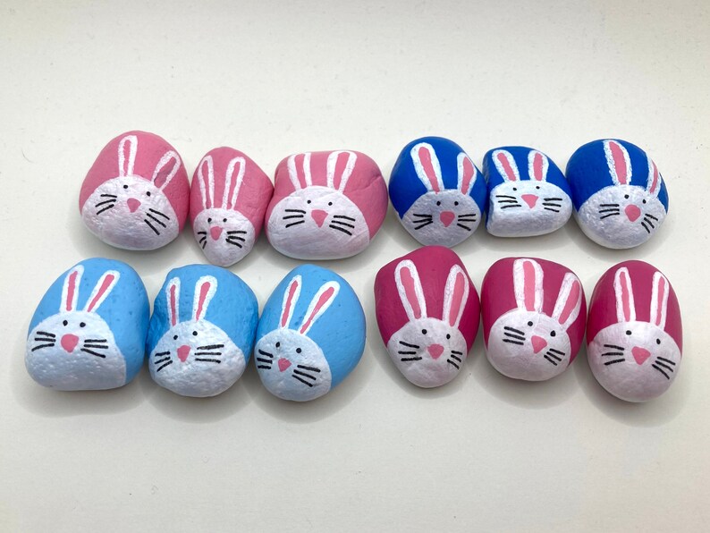Minimum 3 Rabbit Pebbles - Minimum 3 Rabbits to 10 - Bunny Rocks ...
