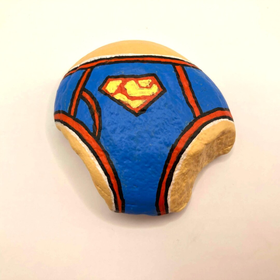 Superman Swimming Trunks Rock - Swimming Costume Stone - Summer Rocks ...