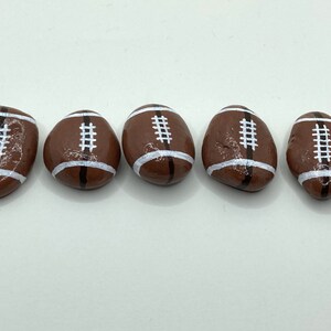 Set of 5 American Football Stones - Garden Decor - Indoor Decor ...