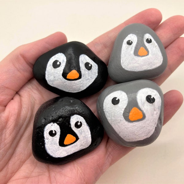 Penguin Stone - Etsy