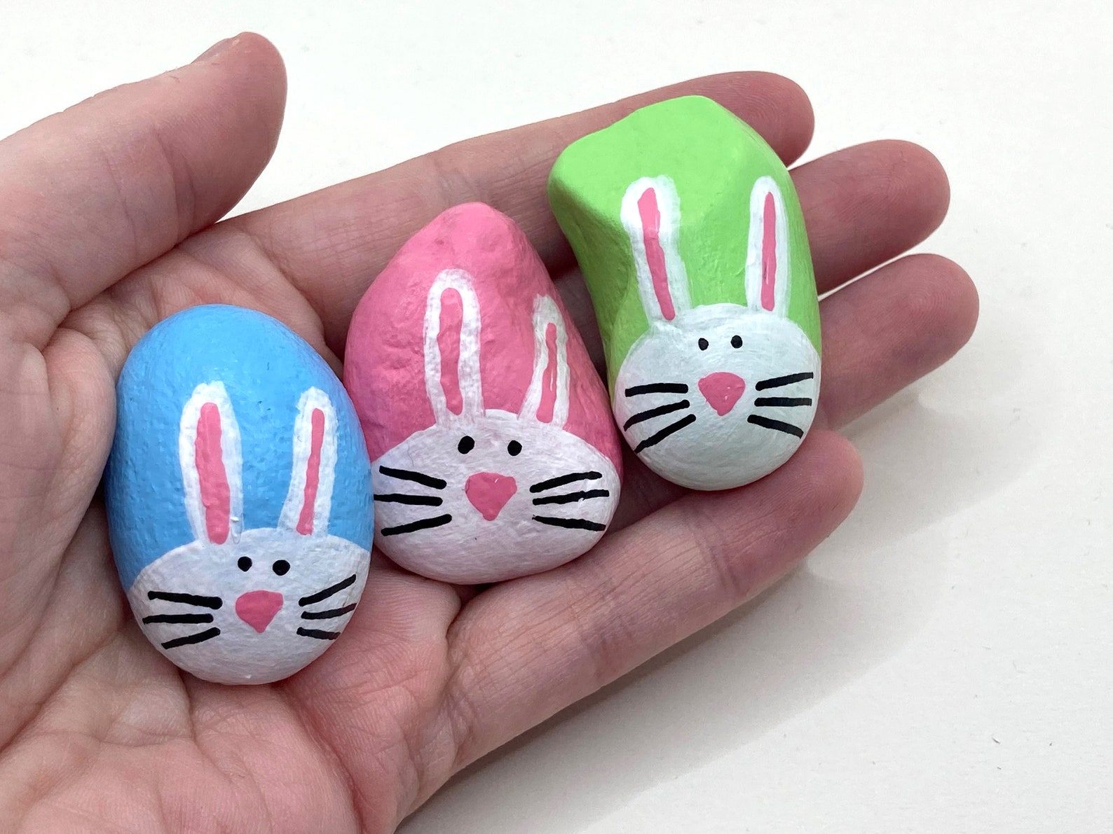 Minimum 3 Rabbit Pebbles - Minimum 3 Rabbits to 10 - Bunny Rocks ...