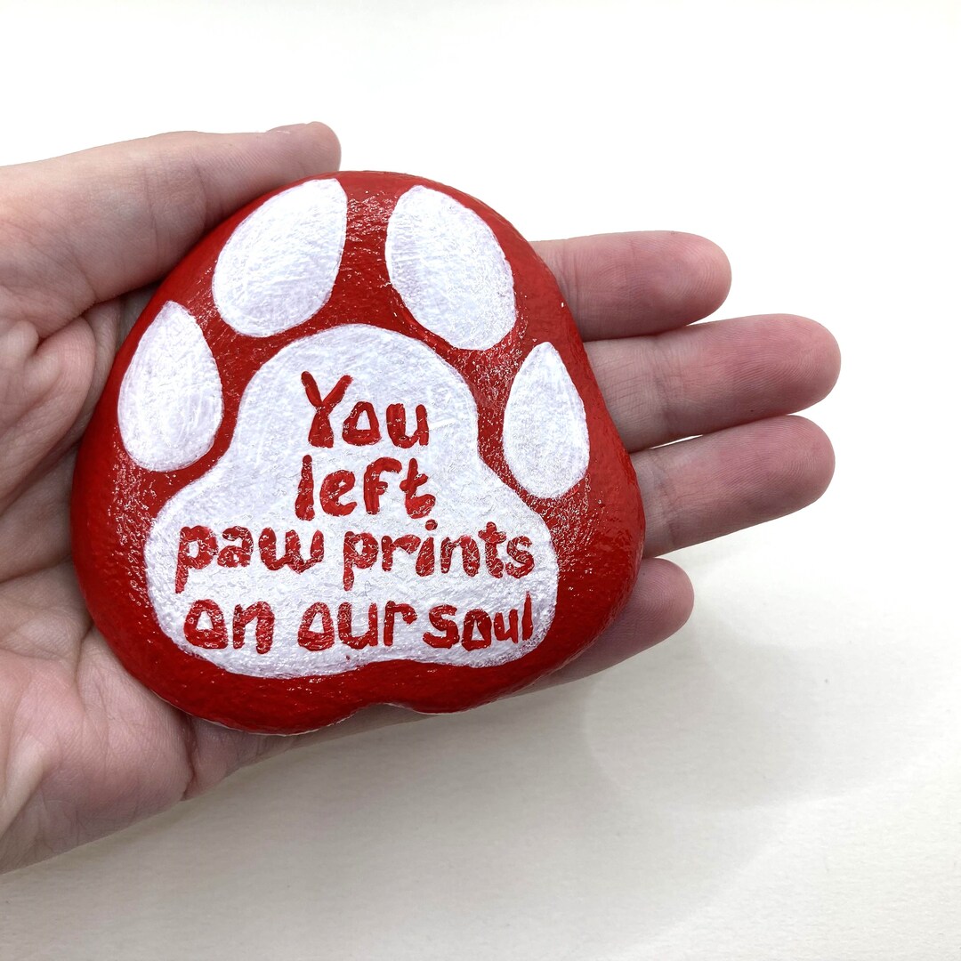 Pet Graveside Stone Memorial Rock Dog Bereavement Rocks - Etsy