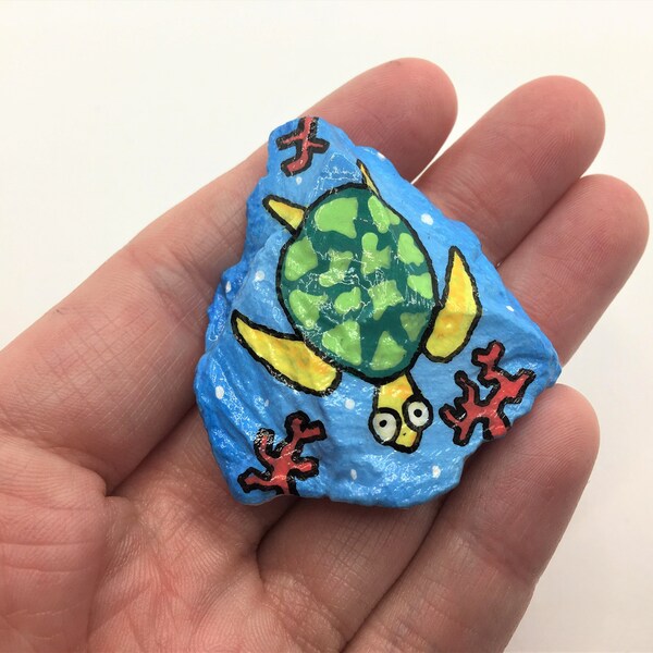 Painted Rock Turtle - Etsy