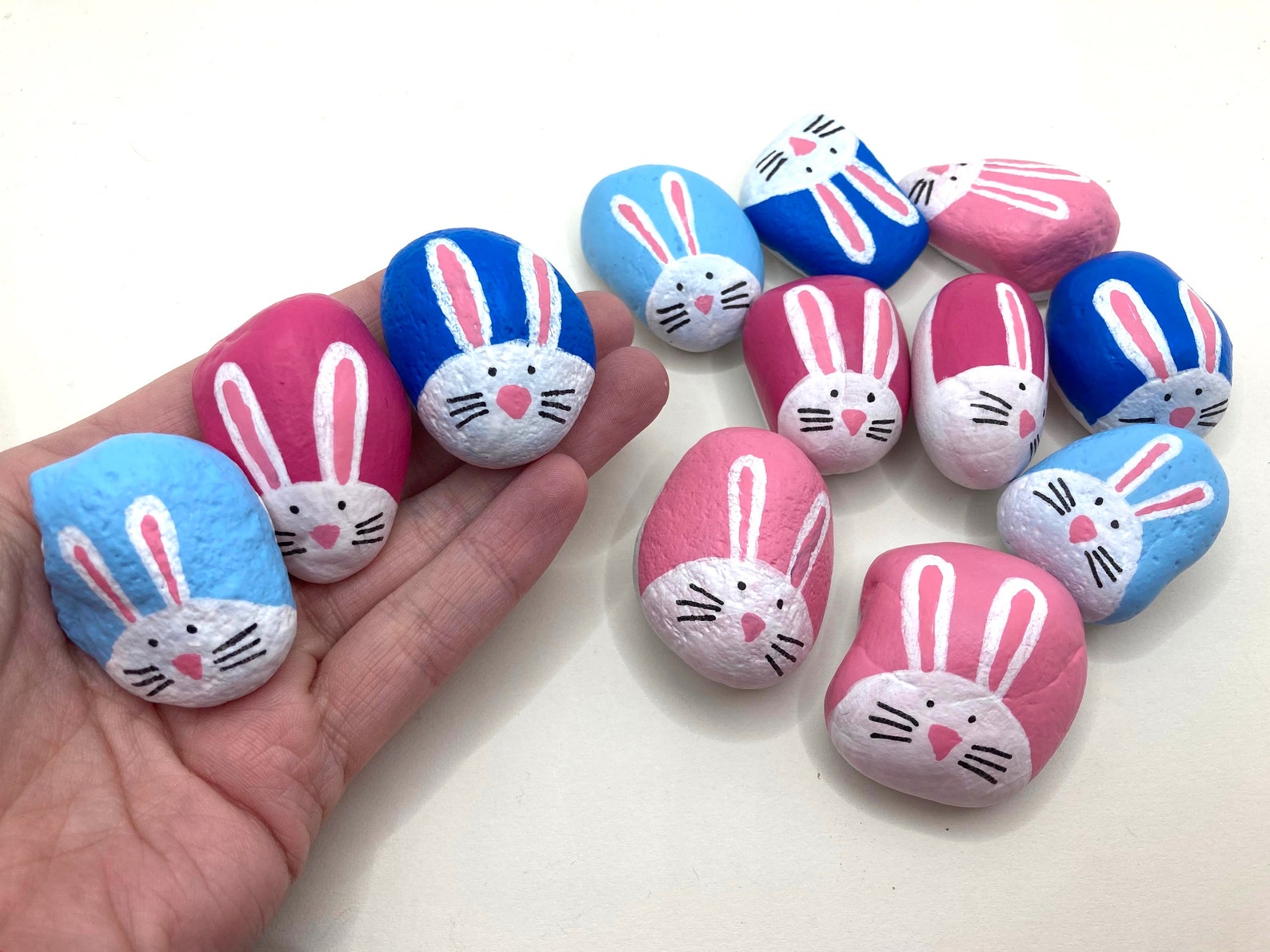 Minimum 3 Rabbit Pebbles - Minimum 3 Rabbits to 10 - Bunny Rocks ...